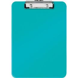 Leitz&reg; Klemmbrett WOW 3971, DIN A4, Polystyrol, mit Aufh&auml;nge&ouml;se, eisblau
