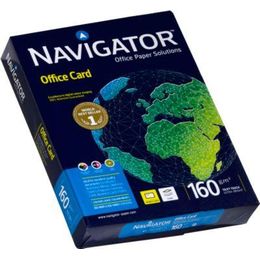 NAVIGATOR Office Card, DIN A4, 160 g/m&sup2;, hochwei&szlig;, 250 Blatt