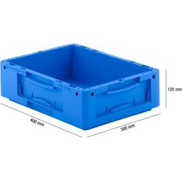 Sch&auml;fer Shop Euro Box Serie LTB 4120, aus PP, Inhalt 10 L, ohne Deckel, blau