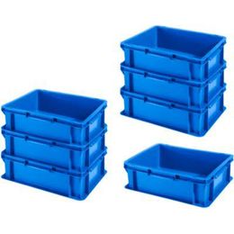 Sch&auml;fer Shop Kasten im EURO-Ma&szlig; EF 4120, ohne Deckel, 10,8 l, blau, 7 St&uuml;ck