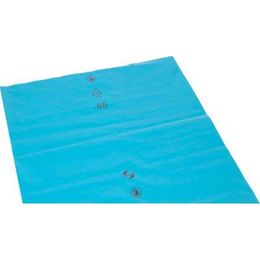 Deiss PREMIUM&reg; Abfalls&auml;cke, 240 Liter, Recycling-LDPE, robust und vielseitig, B 650+550 x H 1350 mm, blau, 100 St&uuml;ck