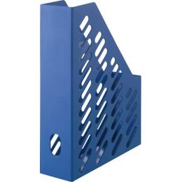 HAN Stehsammler KARMA, DIN A4/C4, 100% Recyclingmaterial, B 76 x T 246 x H 315 mm, H vorne: 148 mm, blau