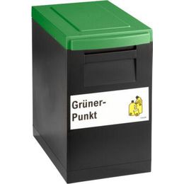 Modul-Sammelbox WSB schwarz, Deckel gr&uuml;n
