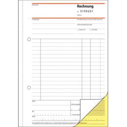 Sigel&reg; Rechnungsbuch mit fortlaufender Nummerierung SD131, DIN A5, 2 x 50 Blatt,