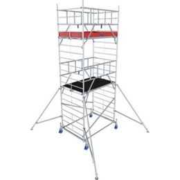Alu-Fahrger&uuml;st Krause ProTec XXL, 200 kg/m&sup2;, gebremste Rollen, L 2000 x B 1400 x H 6300 mm