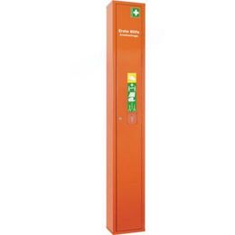 Stehschrank Erste Hilfe, ohne Inhalt, orange