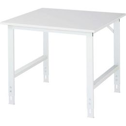 Rau Arbeitstisch, Melamin-Platte, B 1000 x T 1000 x H 760-1080 mm
