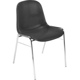 Nowy Styl Formschalenstuhl Beta, stapelbar, desinfektionsmittelbest&auml;ndig, Sitzh&ouml;he 460 mm, anthrazit