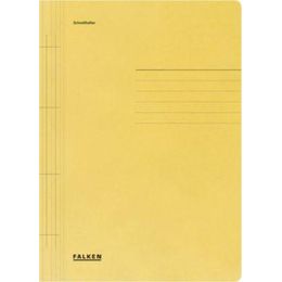 Falken Schnellhefter, DIN A4, Manila RC-Karton, gelb