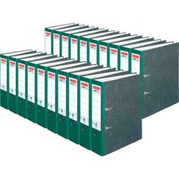 Ordner Herlitz maX.file nature, DIN A4, R&uuml;ckenschild geklebt, Hartpappe, R&uuml;ckenbreite 80 mm, gr&uuml;n, 20 St&uuml;ck