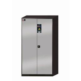 Chemikalienschrank ASECOS CS-CLASSIC-F, Fl&uuml;gelt&uuml;ren, Front ASECOS Silber, B 1055 x T 520 x H 1950 mm