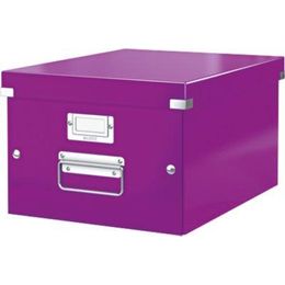 Leitz&reg; Ablage- und Transportbox Serie Click + Store, mittel, f&uuml;r DIN A4, violett