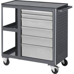 Rau Rollwerkbank 960, B 675 x T 450 x H 950 mm, Oberseite: Metall