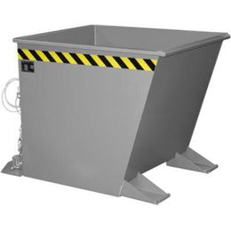 Bauer Sp&auml;ne-Kippbeh&auml;lter SGU-RZ55, f&uuml;r Routenz&uuml;ge, &ouml;l- und wasserdicht, 550 l, RAL 7005 mausgrau