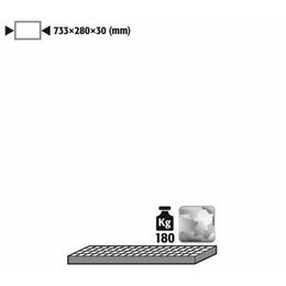 Gitterrost f&uuml;r ASECOS Druckgasflaschenschr&auml;nke, Stahl, B 733 x T 280 x H 30 mm, bis 180 kg