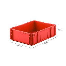 Sch&auml;fer Shop Euro Box Serie MF 4120, aus PP, Inhalt 10 L, Unterfassgriff, rot
