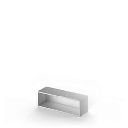 Sch&auml;fer Shop Sch&auml;fer Shop Genius Aufsatzregal TETRIS SOLID, Stahlkorpus, 1 OH, B 1200 mm, wei&szlig;alu