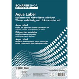 Sch&auml;fer Shop Sch&auml;fer Shop Genius Wasserl&ouml;sliche Etiketten HydroClean, 48,3 x 32,7 mm