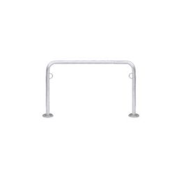 Anlehnb&uuml;gel WSM, 2-seitig, B 1250 x T 48 x H 800 mm, Stahl verzinkt, zum Aufd&uuml;beln