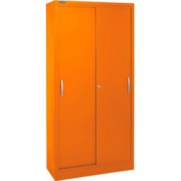 Sch&auml;fer Shop Sch&auml;fer Shop Select Schiebet&uuml;renschrank, 5 Ordnerh&ouml;hen, B 1200 mm, orange RAL 2004