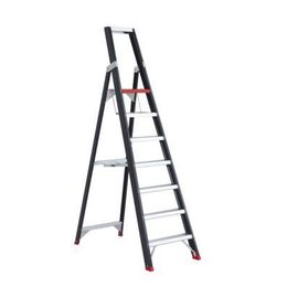 Altrex Stufenstehleiter Professional Topline, einseitig, Aluminium, 7 Stufen, schwarz