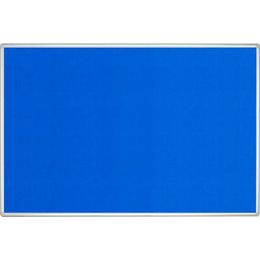 Franken Pinnwandtafel PRO, Filz, Wandmontage im Hoch- & Querformat, Aluminiumrahmen, blau, 1800 x 1200 mm