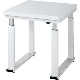 Rau Arbeitstisch Serie adlatus 600, 750 x 900 x 740-1140 mm, Hartlaminat-Platte