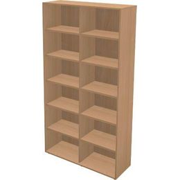Sch&auml;fer Shop Sch&auml;fer Shop Genius Regal TETRIS WALL, 6 Ordnerh&ouml;hen, B 1200 x T 420 x H 2250 mm, Buche-Dekor