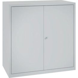 Werkzeugschrank, Sicherheitsschloss, 2 Einlegeb&ouml;den & 1 Schublade, B 1000 x T 500 x H 1000 mm, Stahlblech, wei&szlig;alu/wei&szlig;alu