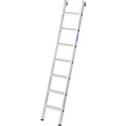 Anlegeleiter Krause, TRBS 2121-2, Arbeitsh&ouml;he 2900 mm, 7 rutschfeste Profilstufen mit T 80 mm, Fu&szlig;stopfen, Aluminium