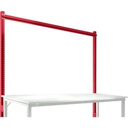 Manuflex Aufbauportal, Grundtisch STANDARD Arbeitstisch-/Werkbanksystem UNIVERSAL/PROFI, 2000 mm, rubinrot