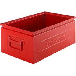 Sch&auml;fer Shop Sch&auml;fer Shop Select Stapelbox, 29,5 l, 50 kg, L 527 x B 308 x H 200 mm, Stahl, RAL 3000 (feuerrot)