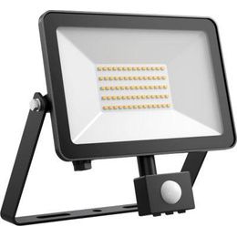 DOTLUX LED-Strahler FLOORslim-sensor 50W 4000K mit PIR-Bewegungsmelder, schwarz