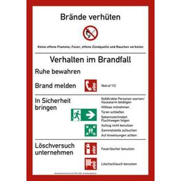Kunststoffschild "Brandschutzordnung"