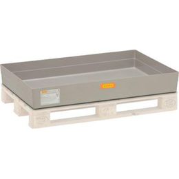 GFK-Paletten-Auffangwanne 150 CEMO, für Euro-Paletten, B 1200 x T x 800 x H 208 mm, mit Arretierungsnocken