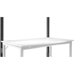 Manuflex Aufbauportal, niedrig, Grundtisch STANDARD Arbeitstisch/Werkbank UNIVERSAL/PROFI, anthrazit