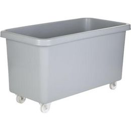 Rechteckbeh&auml;lter, Kunststoff, fahrbar, 450 l, grau