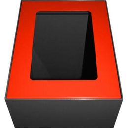 V-Part Deckel f&uuml;r modulares Abfalltrennsystem 60 L, pulverbeschichteter Stahl, B 255 x T 330 x H 20 mm, rot