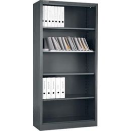 Sch&auml;fer Shop Sch&auml;fer Shop Select Regalschrank MS, 5 OH, B 800 x T 400 x H 1935 mm, Stahlblech, Basaltgrau