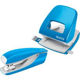 Leitz&reg; B&uuml;rolocher + Tischheftger&auml;t SET, hellblau