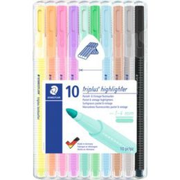 Textmarker Staedtler triplus textsurfer, Strichbreite 1-4 mm, schnelltrocknend, 10er-Set