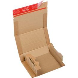 Colompac Wickelverpackung CP 020, mit Selbstklebeverschluss, Wellpappe, braun, B 198 x T 135 x H 63 mm (f&uuml;r CDs), 20 St&uuml;ck