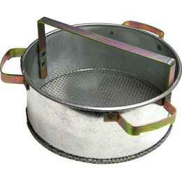 Justrite Kleinteilekorb f&uuml;r Wasch- und Tauchbeh&auml;lter PREMIUM LINE, Volumen 8 l, &Oslash; 238 x H 254 mm, Tragegriff, Stahlblech, rot