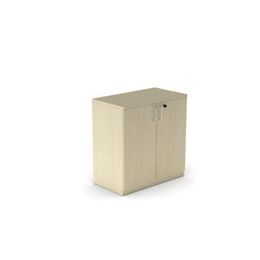 Fl&uuml;gelt&uuml;renschrank BEXXSTAR, 2 Ordnerh&ouml;hen, Holzt&uuml;ren, H 825 mm,, Ahorn-Dekor