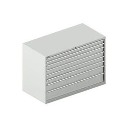 Sch&auml;fer Shop Sch&auml;fer Shop Select Schubladenschrank WSK 78&ndash;36 E, Stahl, 8 Sch&uuml;be, 75 kg Traglast, B 1431 mm x T 725 mm x H 1000 mm, lichtgrau/lichtgrau