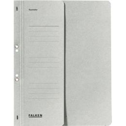 Falken &Ouml;senhefter, f&uuml;r DIN A4, halber Deckel, 1 St&uuml;ck, grau