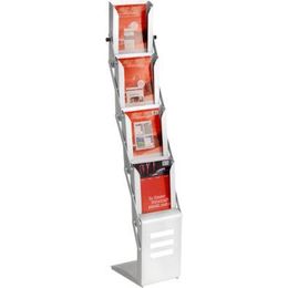 Prospektst&auml;nder, faltbar, Aluminium