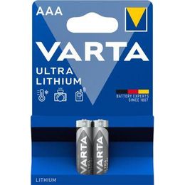 Varta Batterie PROFESSIONAL LITHIUM, Micro AAA, 1,5 V, 2 St&uuml;ck