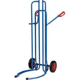 Reifenkarre Fetra 2034A, bis 200 kg, f&uuml;r bis zu 8 Reifen mit &Oslash; 450-860 mm, Vollgummibereifung, H 1510 mm, Stahl, brillantblau