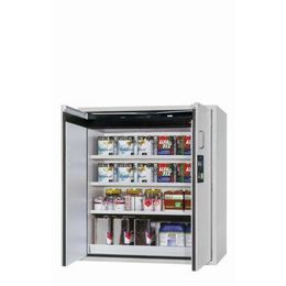 Sicherheitsschrank Typ 90 ASECOS S-PEGASUS-90, Fl&uuml;gelt&uuml;ren mit Schlie&szlig;-Automatik, Einhandbedienung, Front Lichtgrau, B 1196 x T 616 x H 1298 mm